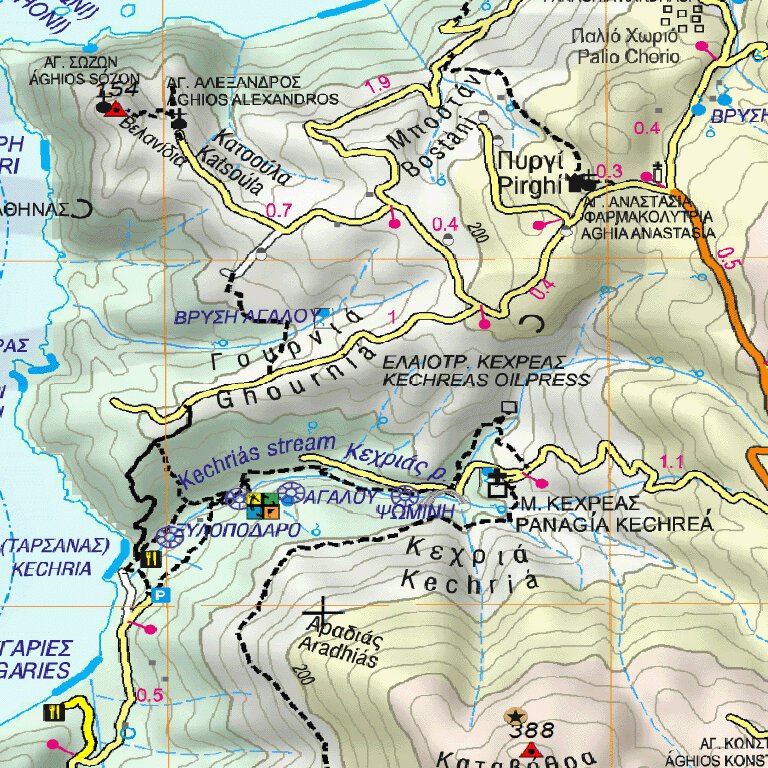 Skiathos, Greece Map by Anavasi editions | Avenza Maps