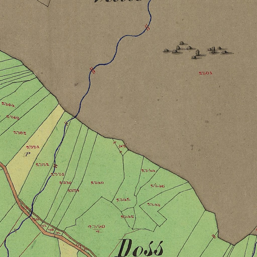 BONDO Mappa originale d'impianto del Catasto austro-ungarico. Scala 1: ...