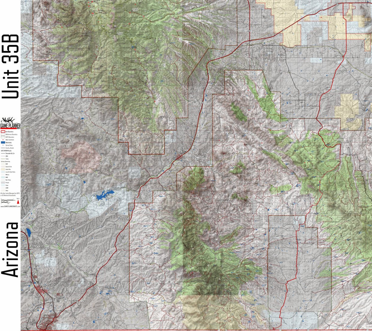 Arizona Unit 35B Map by Game Planner Maps | Avenza Maps