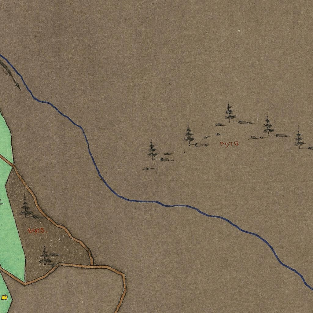 CANAZEI Mappa originale d'impianto del Catasto austro-ungarico. Scala 1 ...