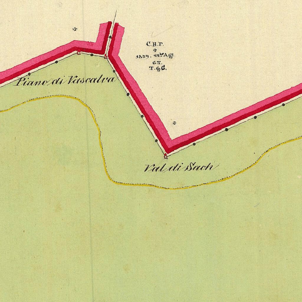 CASTEL CONDINO TIONE Mappa originale d'impianto del Catasto austro ...
