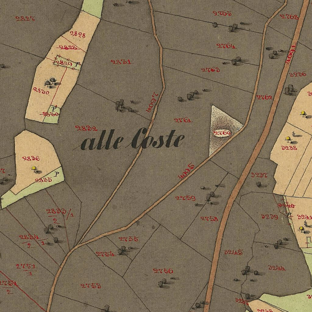 DRO Mappa originale d'impianto del Catasto austro-ungarico. Scala 1: ...