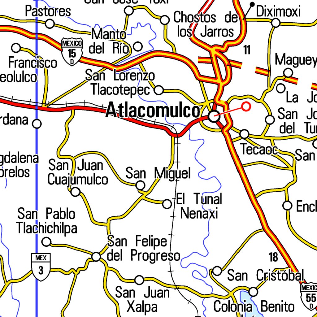 CDMX Megalópolis / PLC M41 / región Edo Mex Map by Guia Roji | Avenza Maps