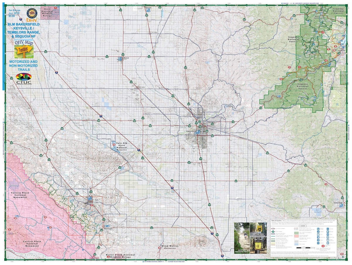 CTUC BLM Bakersfield Keysville / Temblors Range, & Sequoia National ...