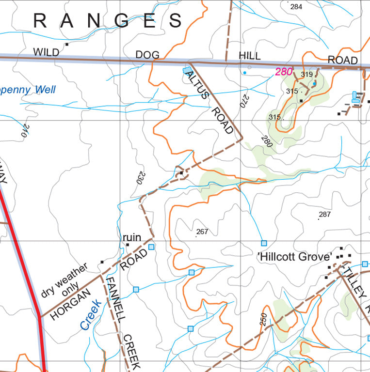 Mount Lofty Ranges Map 207C by Mapland - Department for Environment and ...