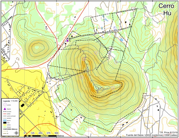 Orienteering Cerro Hu Map by Terex Maps | Avenza Maps