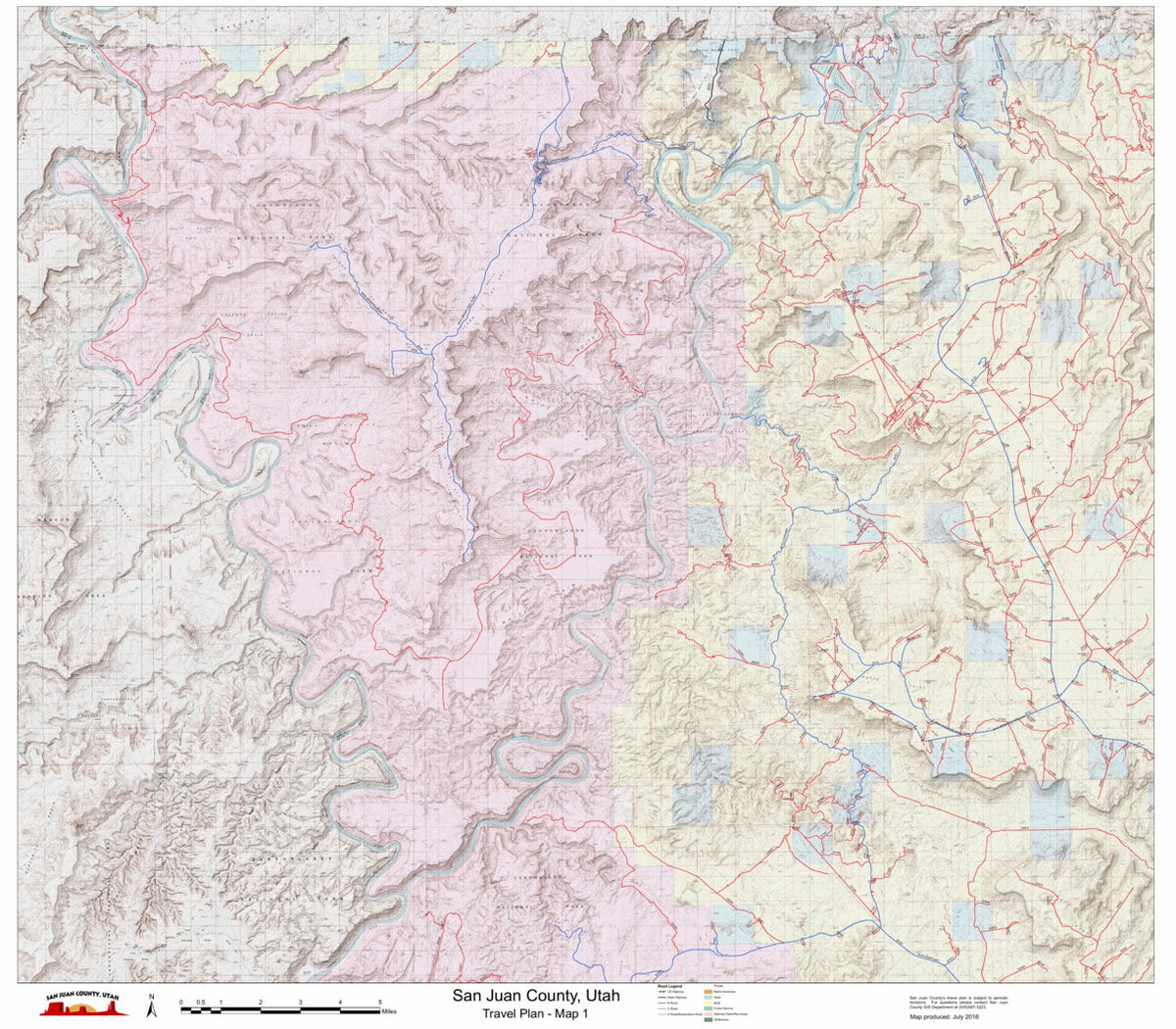 San Juan County Utah Travel Plan - Map 1 by TESS Cartography | Avenza Maps