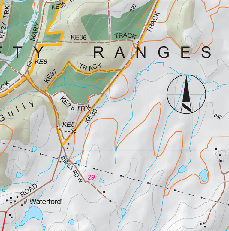Mount Lofty Ranges Map 178B1 by Mapland - Department for Environment ...
