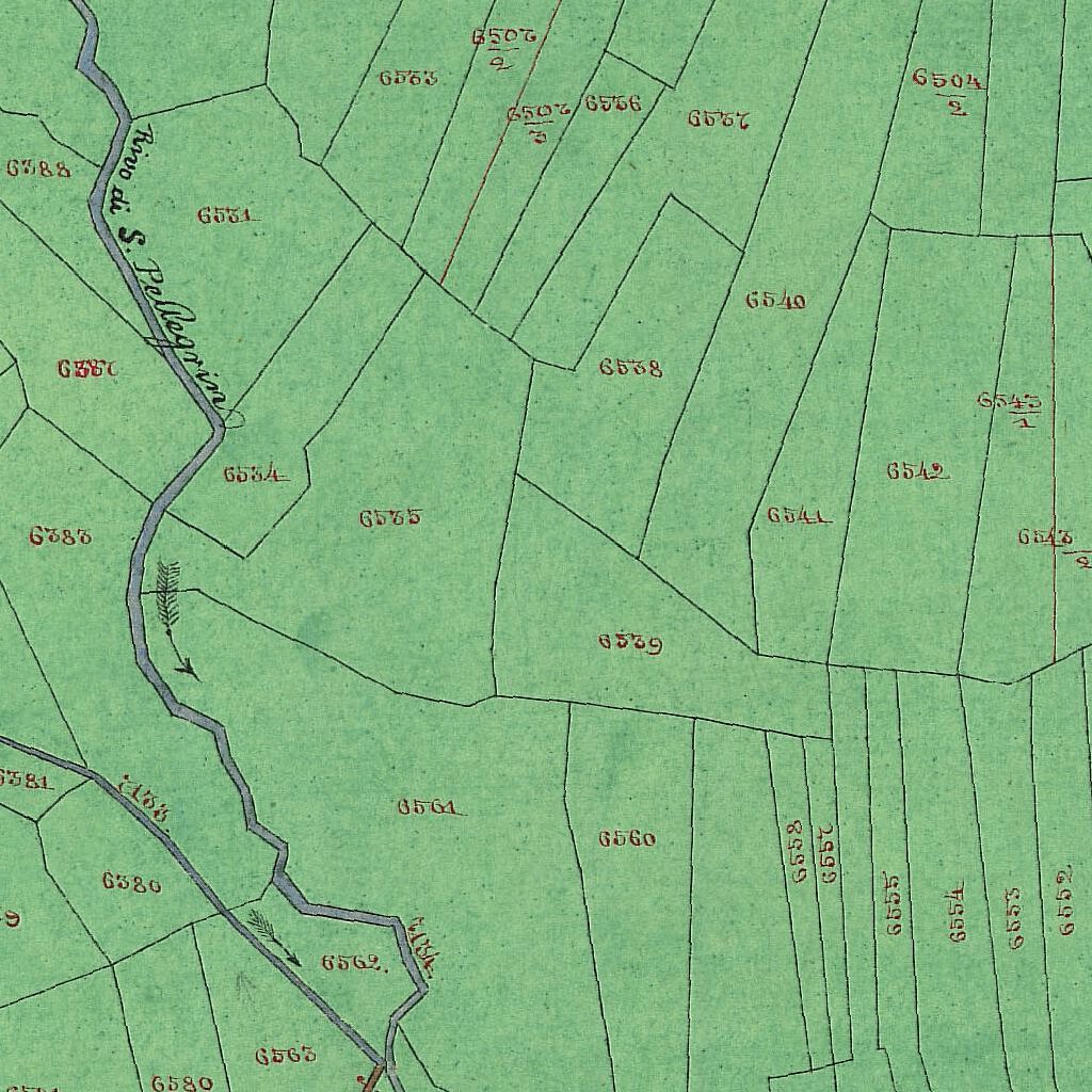 MOENA Mappa originale d'impianto del Catasto austro-ungarico. Scala 1:2880 Map by CARTAGO ...