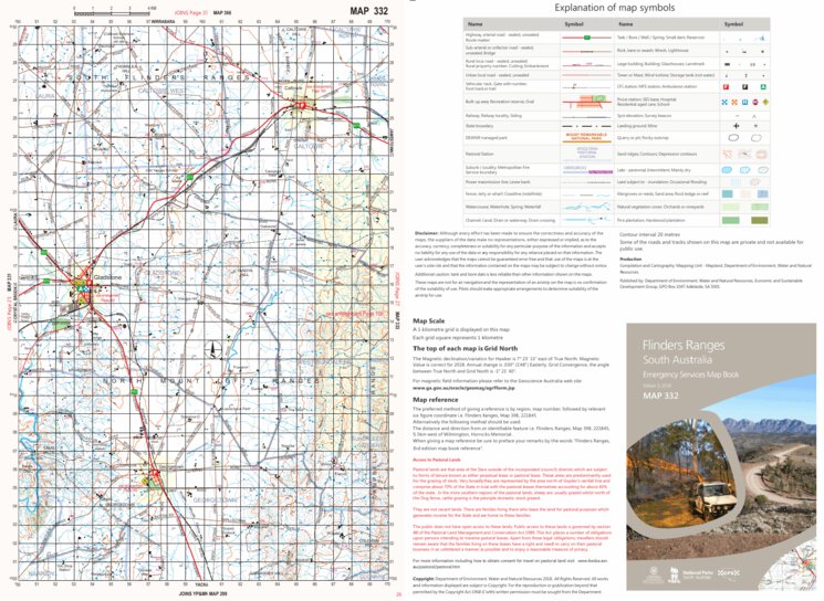 Flinders Ranges Map 332 by Mapland - Department for Environment and ...