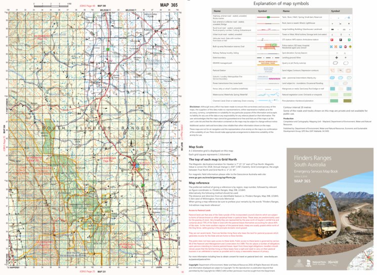 Flinders Ranges Map 365 by Mapland - Department for Environment and ...