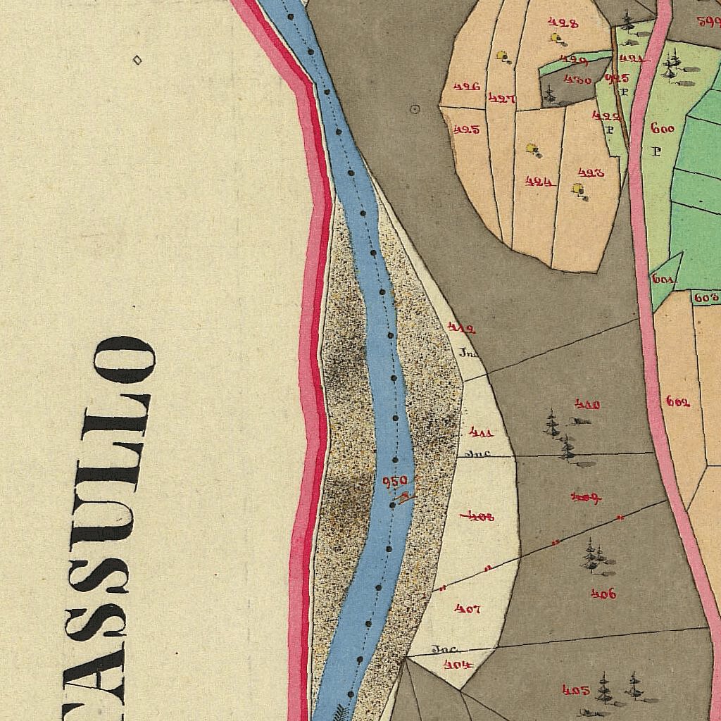 TAIO Mappa originale d'impianto del Catasto austro-ungarico. Scala 1: ...