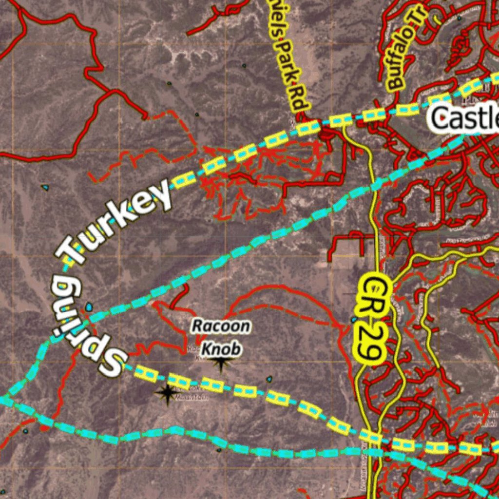 Colorado Unit 51 Turkey, Goose, and Pheasant Concentration Map by ...