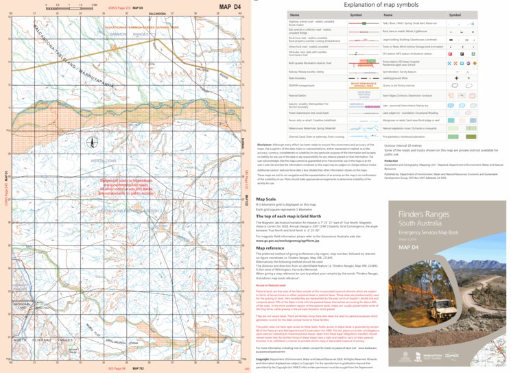 Flinders Ranges Map D4 by Mapland - Department for Environment and ...