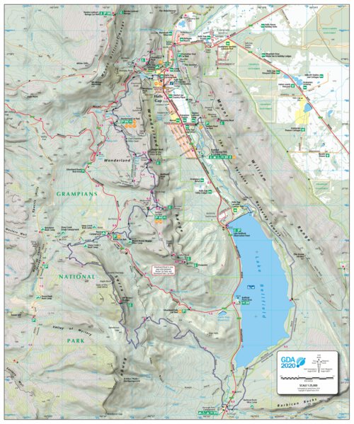 Wonderland Area - Grampians National Park Ed3 (2019) Map by Veris ...