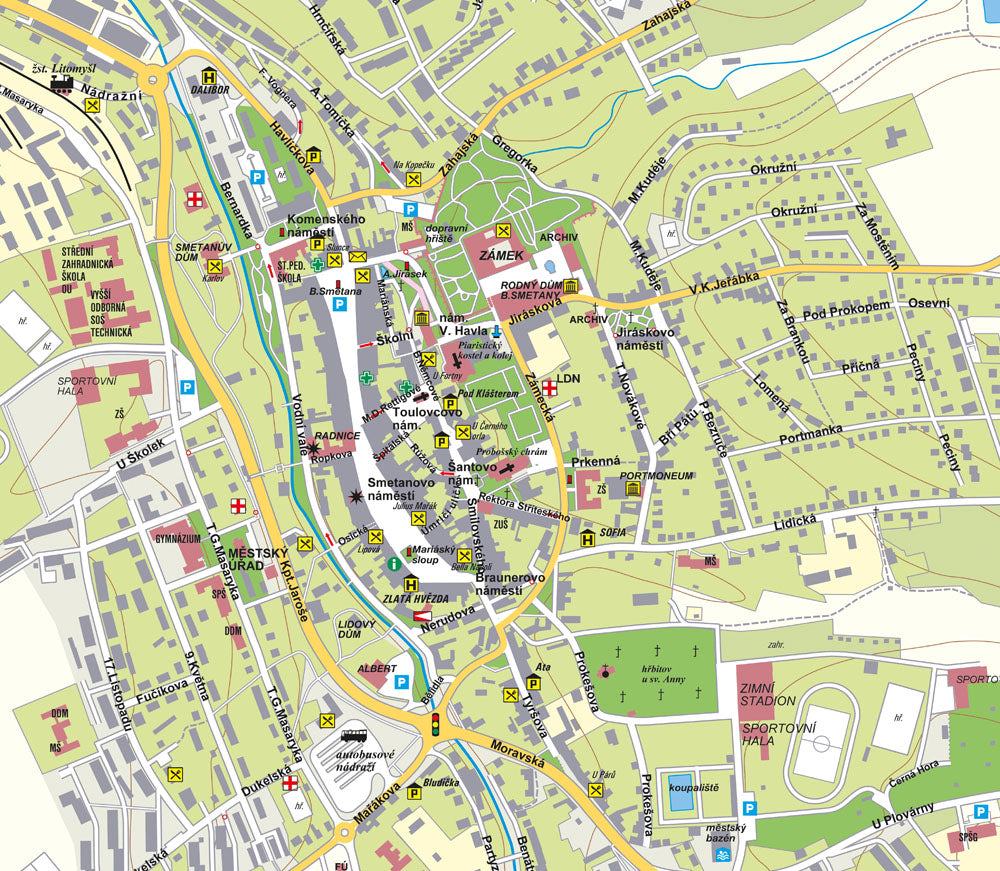 Litomyšl city Map – UNESCO site by Kartografie PRAHA, a. s. | Avenza Maps