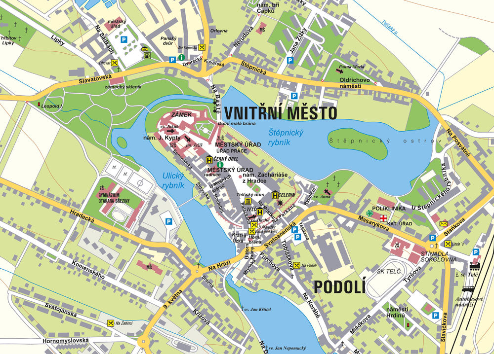 Telč city Map – UNESCO site by Kartografie PRAHA, a. s. | Avenza Maps