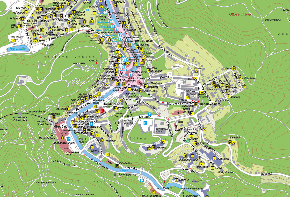 Karlovy Vary city Map by Kartografie PRAHA, a. s. | Avenza Maps