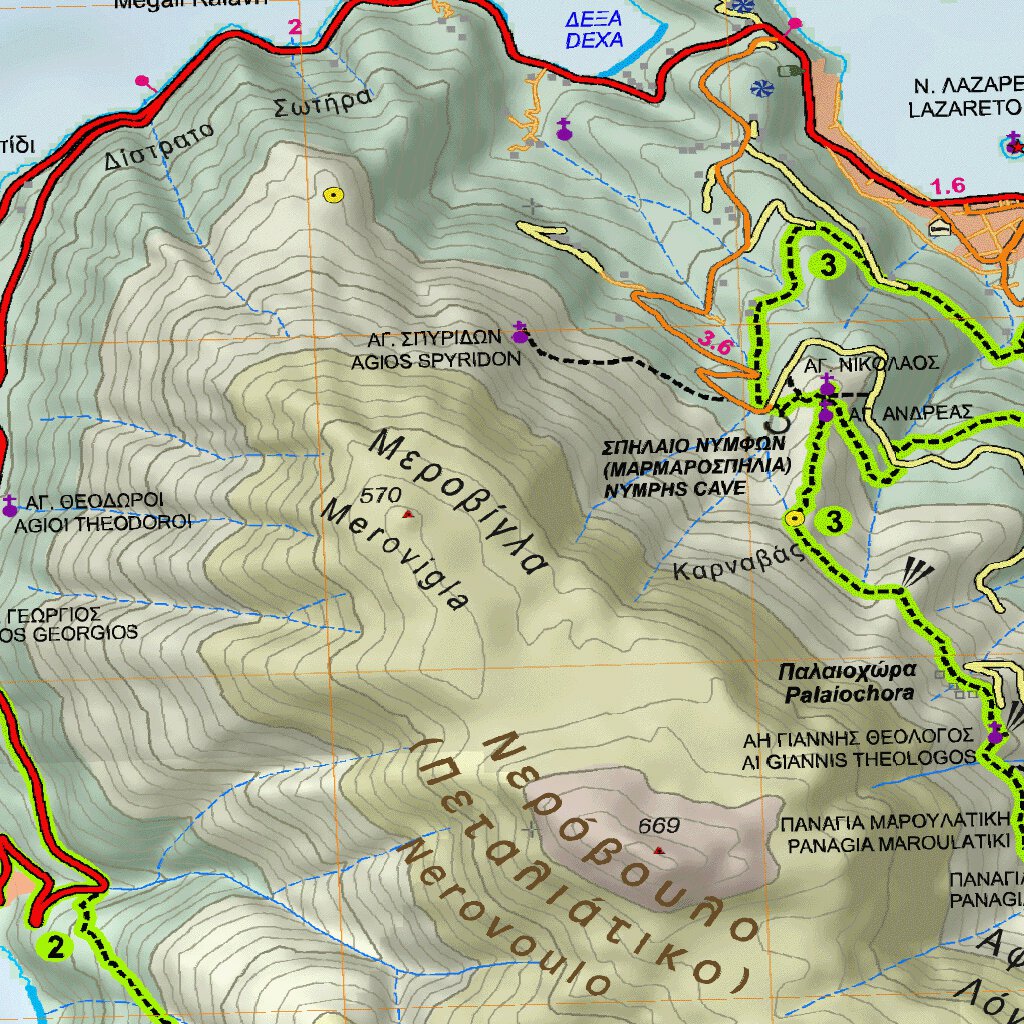 Ithaca, Greece Map by Anavasi editions | Avenza Maps