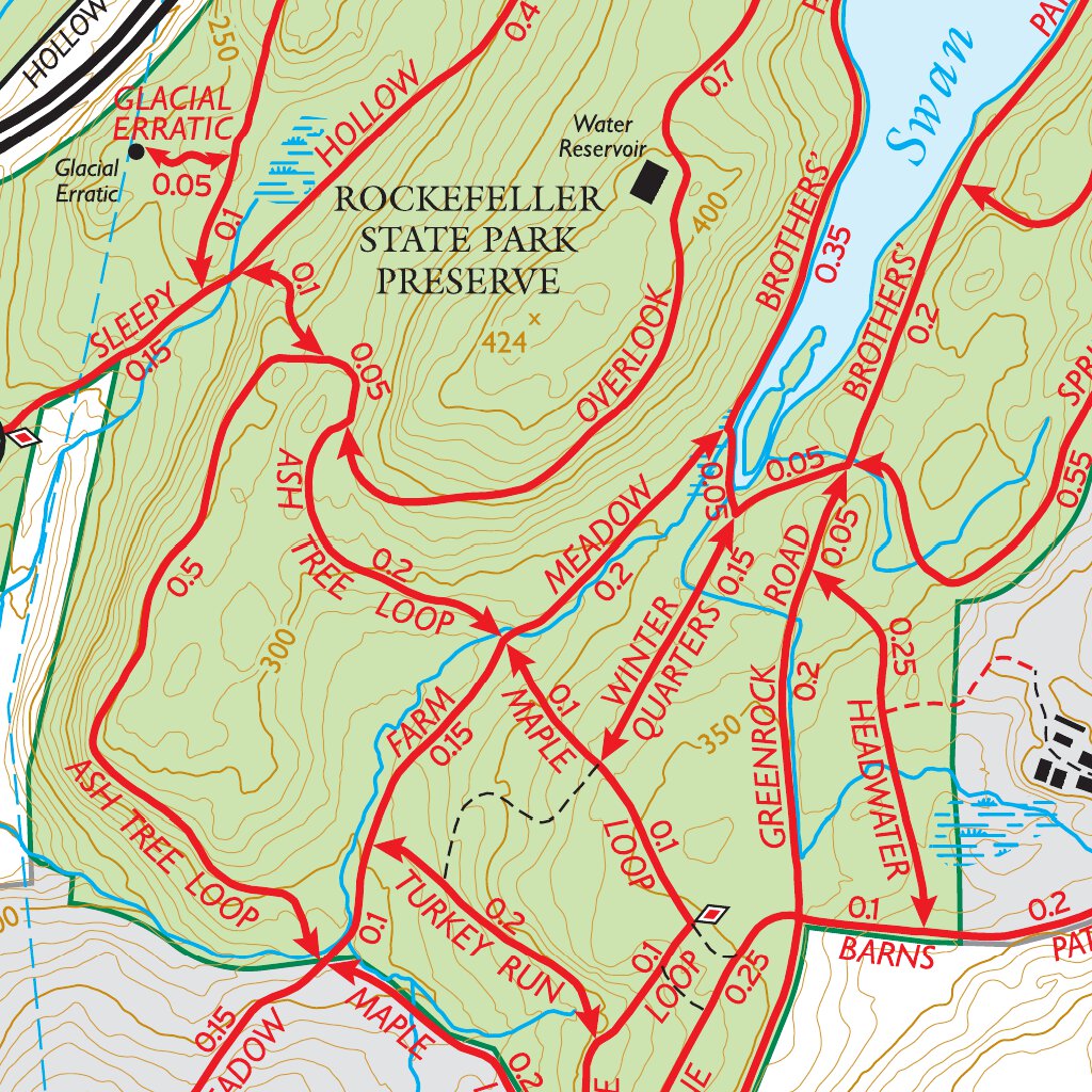 Westchester (Rockefeller State Park Preserve - Map 130) : 2020 : Trail ...