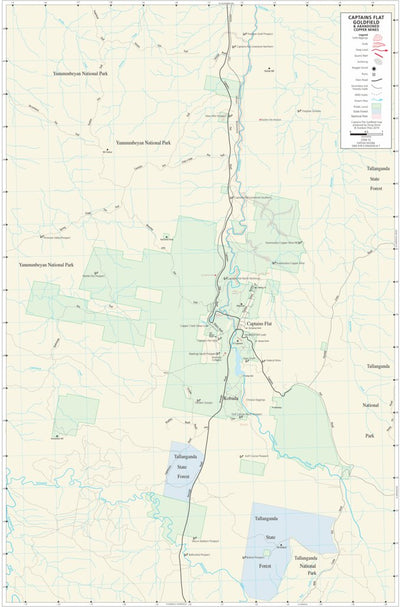 Captains Flat Goldfield Map by Doug Stone GOLD MAPS | Avenza Maps