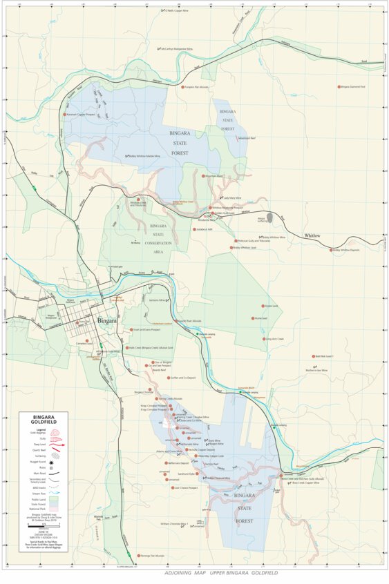 Bingara Goldfield Map by Doug Stone GOLD MAPS | Avenza Maps