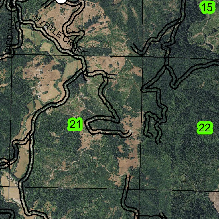 Yellow Jacket Mountain T41S R2W Township Map by Super See Services ...