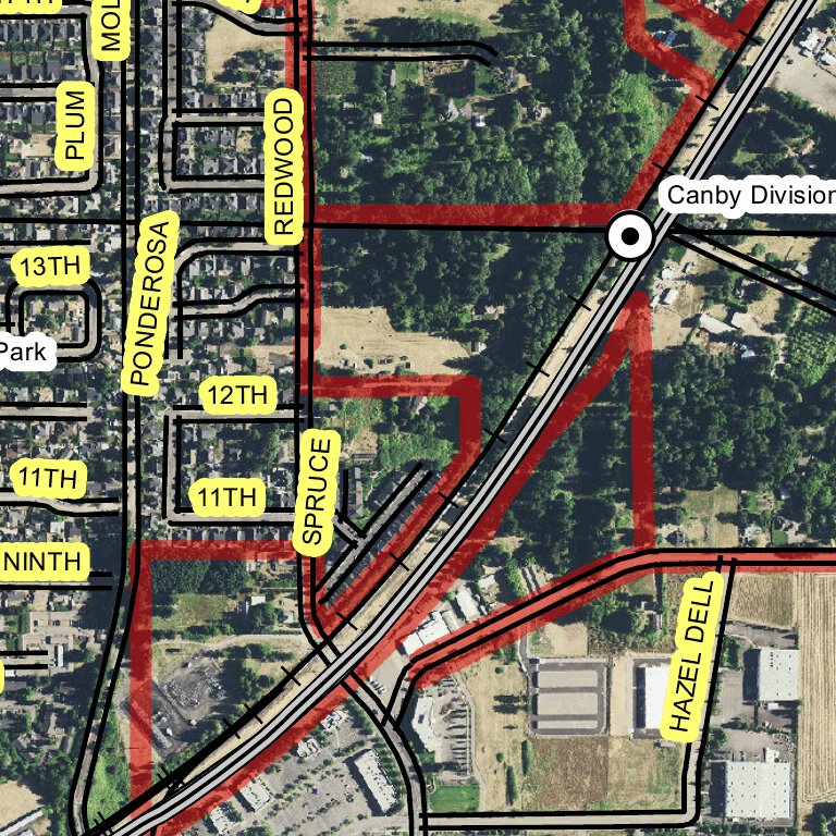 Canby, Oregon Map by Super See Services | Avenza Maps