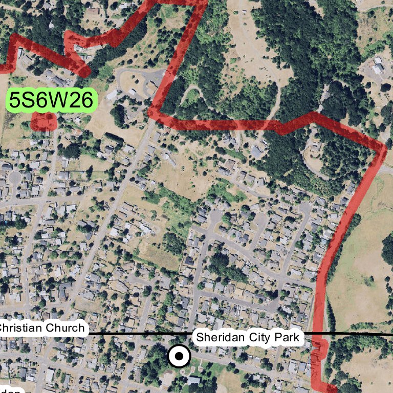 Sheridan, Oregon Map by Super See Services | Avenza Maps