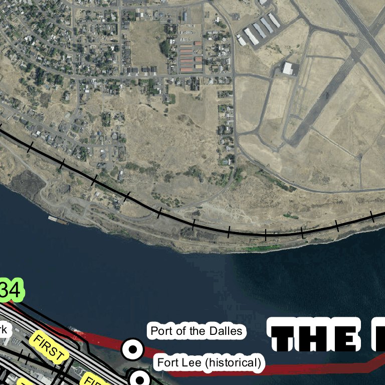 The Dalles, Oregon Map by Super See Services | Avenza Maps