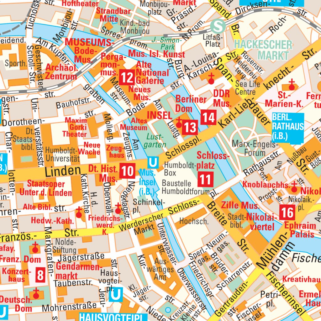Berlin Citymap 1 : 18.500 Map by Huber Kartographie GmbH | Avenza Maps