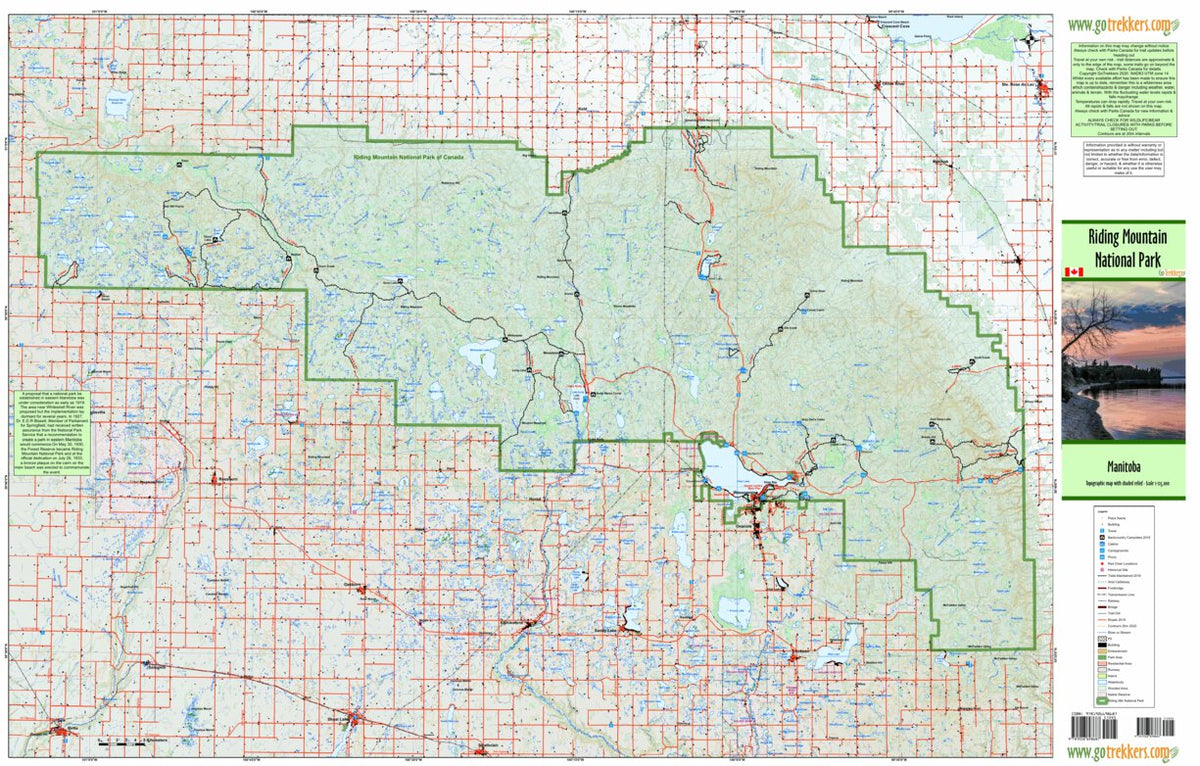 Riding Mountain National Park of Canada Map by GoTrekkers Ltd | Avenza Maps