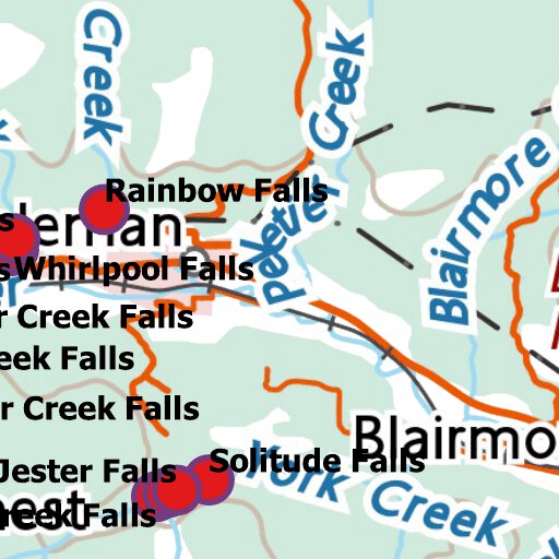Crowsnest Pass Region Overview Map by Stoked On Waterfalls | Avenza Maps
