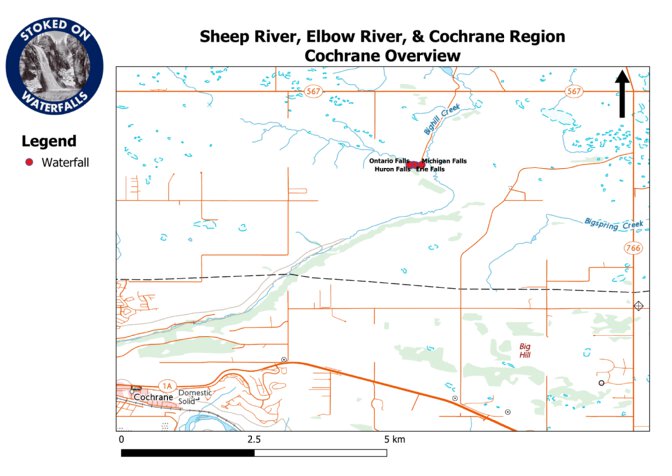 Sheep River, Elbow River, & Cochrane Region - Cochrane Overview Map by ...