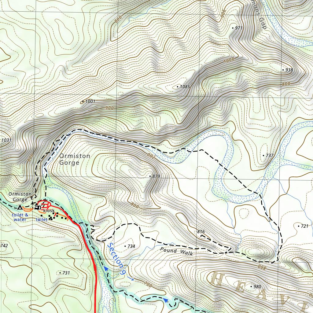 West MacDonnell Ranges and the Larapinta Trail (Map 4: Ormiston Pound ...