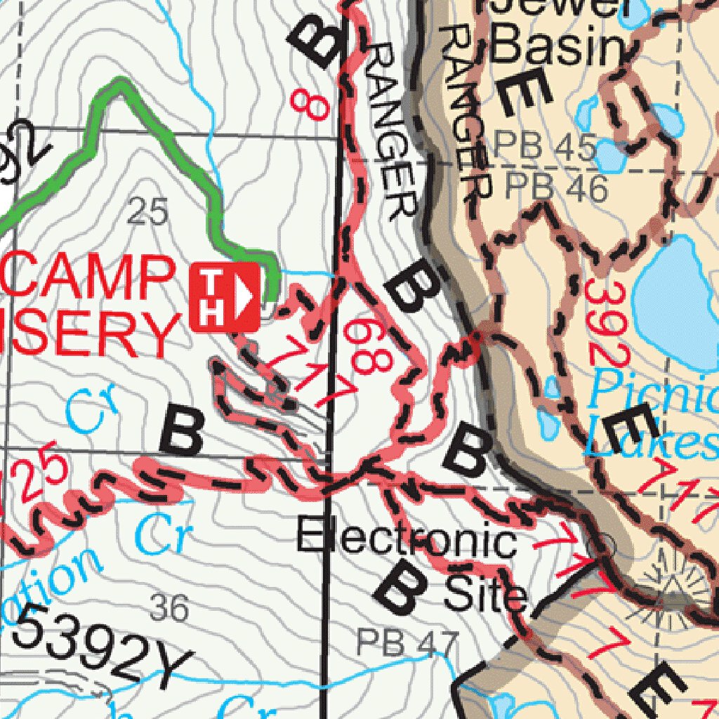 Flathead NF Hungry Horse & Spotted Bear Ranger District 2014 Map by US ...