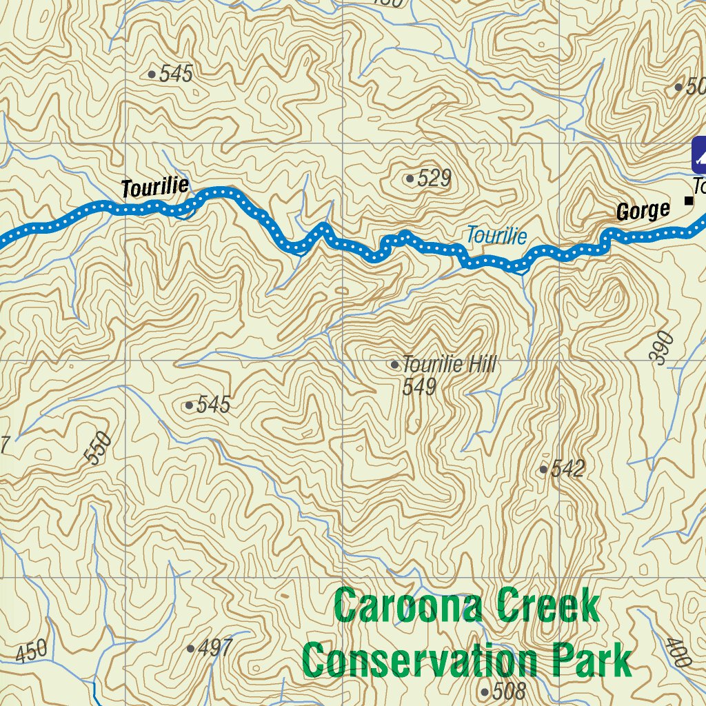 Caroona Creek Map by Carto Graphics | Avenza Maps