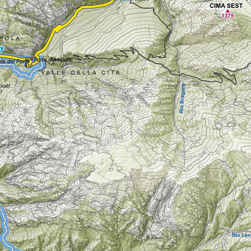 Valle del Chiese Official Mountainbike Map by CARTAGO | Avenza Maps