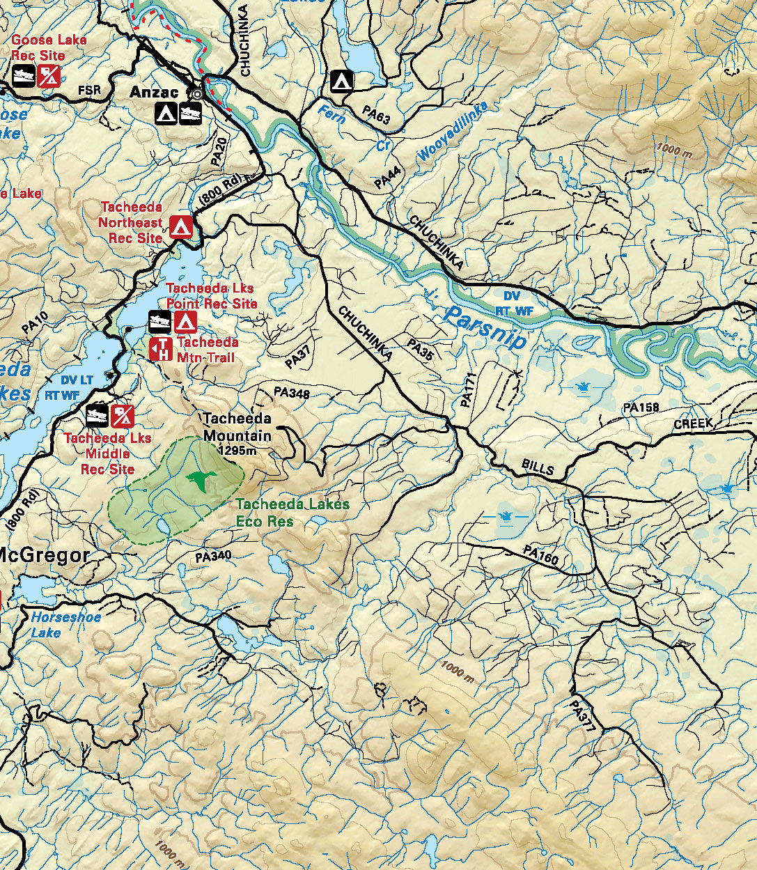 Prince George and Mackenzie Recreation Map (BC Rec Map Bundle) by ...