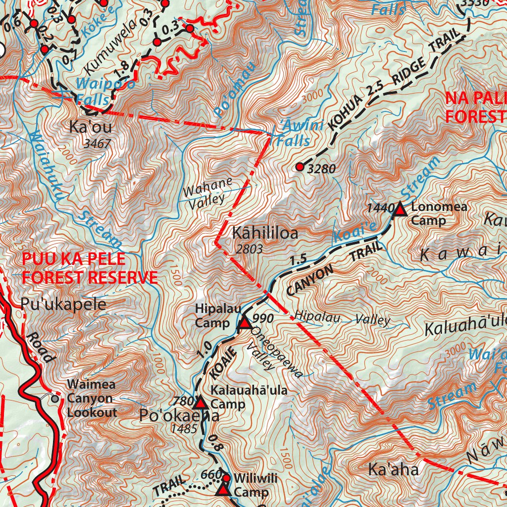 Kauai Map by Tom Harrison Maps | Avenza Maps