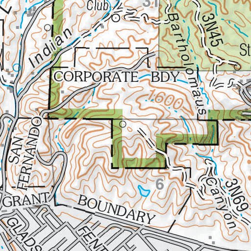 San Fernando (Angeles Atlas) Map by US Forest Service R5 | Avenza Maps