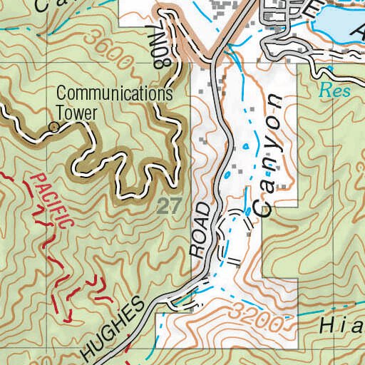 Lake Hughes (Angeles Atlas) Map by US Forest Service R5 | Avenza Maps