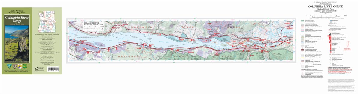 Columbia River Gorge NSA Recreation Map - West Side Recreation Inset by ...