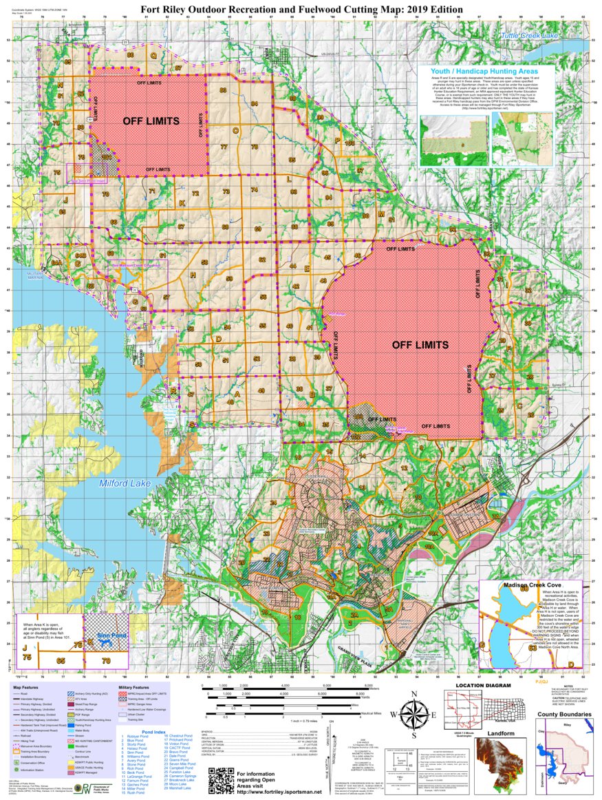 Fort Riley Outdoor Recreation Map by iSportsman | Avenza Maps