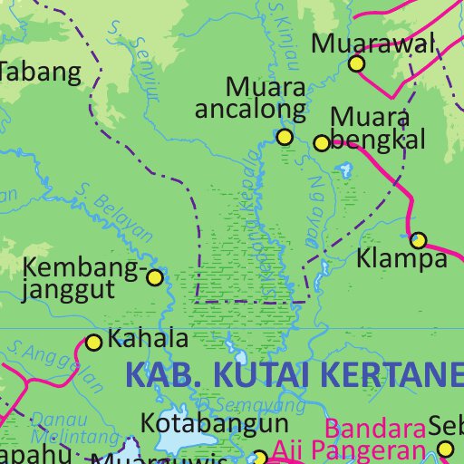 Kalimantan Timur Map by Georof Map Services | Avenza Maps