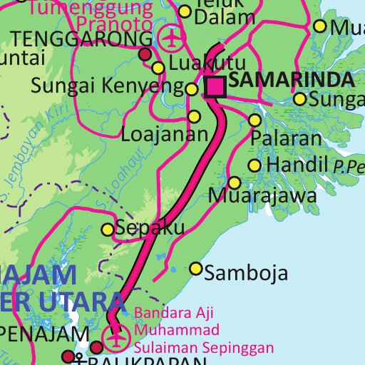 Kalimantan Timur Map by Georof Map Services | Avenza Maps
