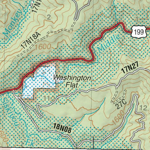 Shelly Creek Ridge Map by US Forest Service R5 | Avenza Maps