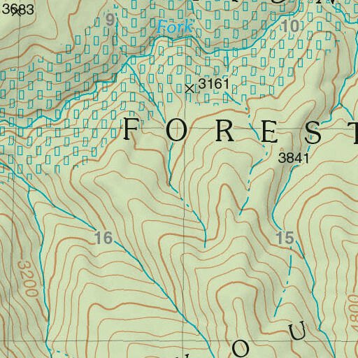 Prescott Mountain (Six Rivers Atlas) Map by US Forest Service R5 ...