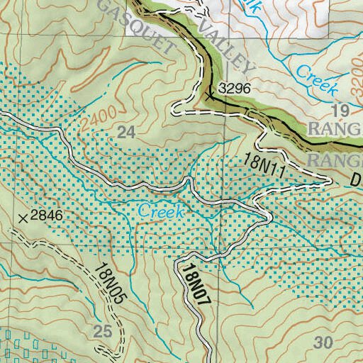 Broken Rib Mountain (Six Rivers Atlas) Map by US Forest Service R5 ...