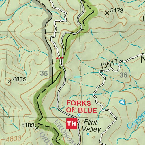 Chimney Rock (Six Rivers Atlas) Map by US Forest Service R5 | Avenza Maps